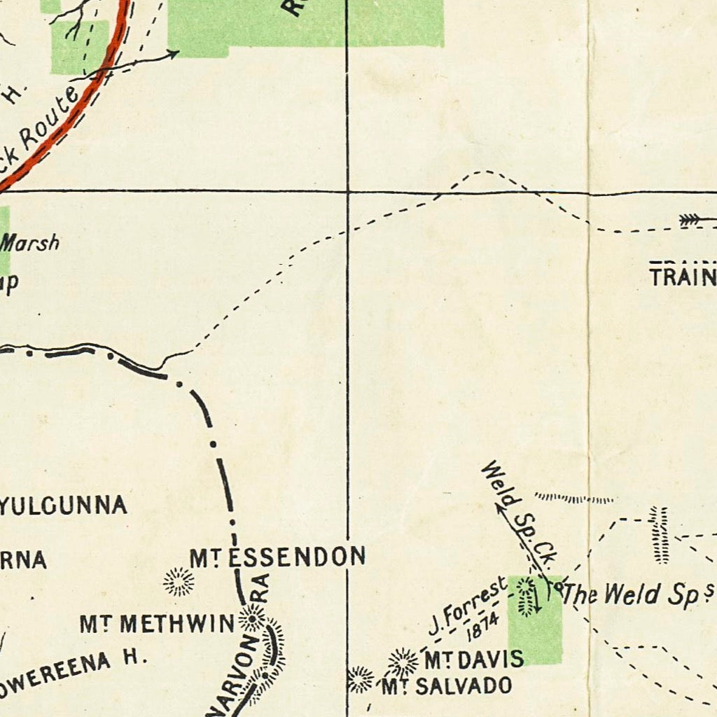 Map of Western Australia showing Pastoral Leases and Stock Routes ...