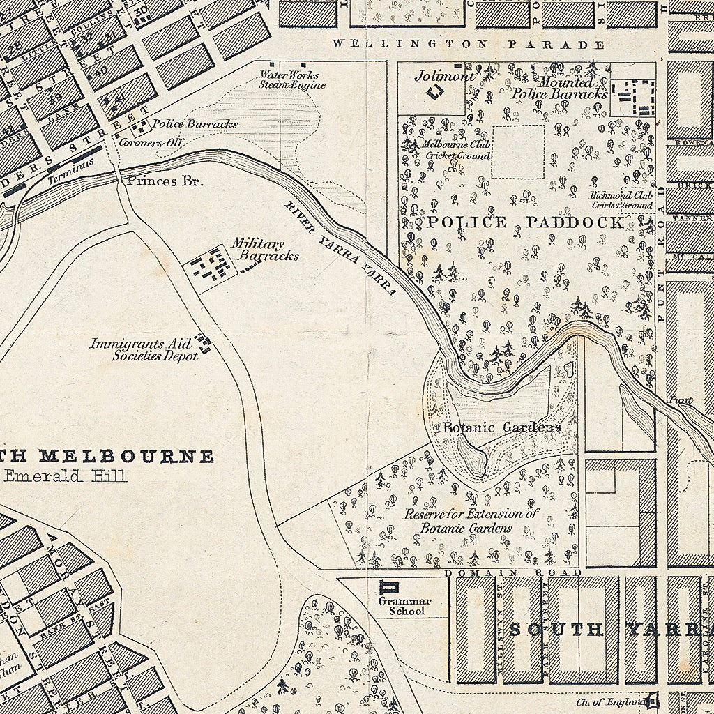 Plan of Melbourne & its Suburbs, compiled from the Government maps ...